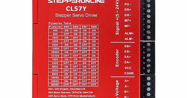 Y シリーズ クローズド ループ ステッピング ドライバ 0-7.0A 24-50VDC Nema 17、23、24 ステッピング モーター用 ...